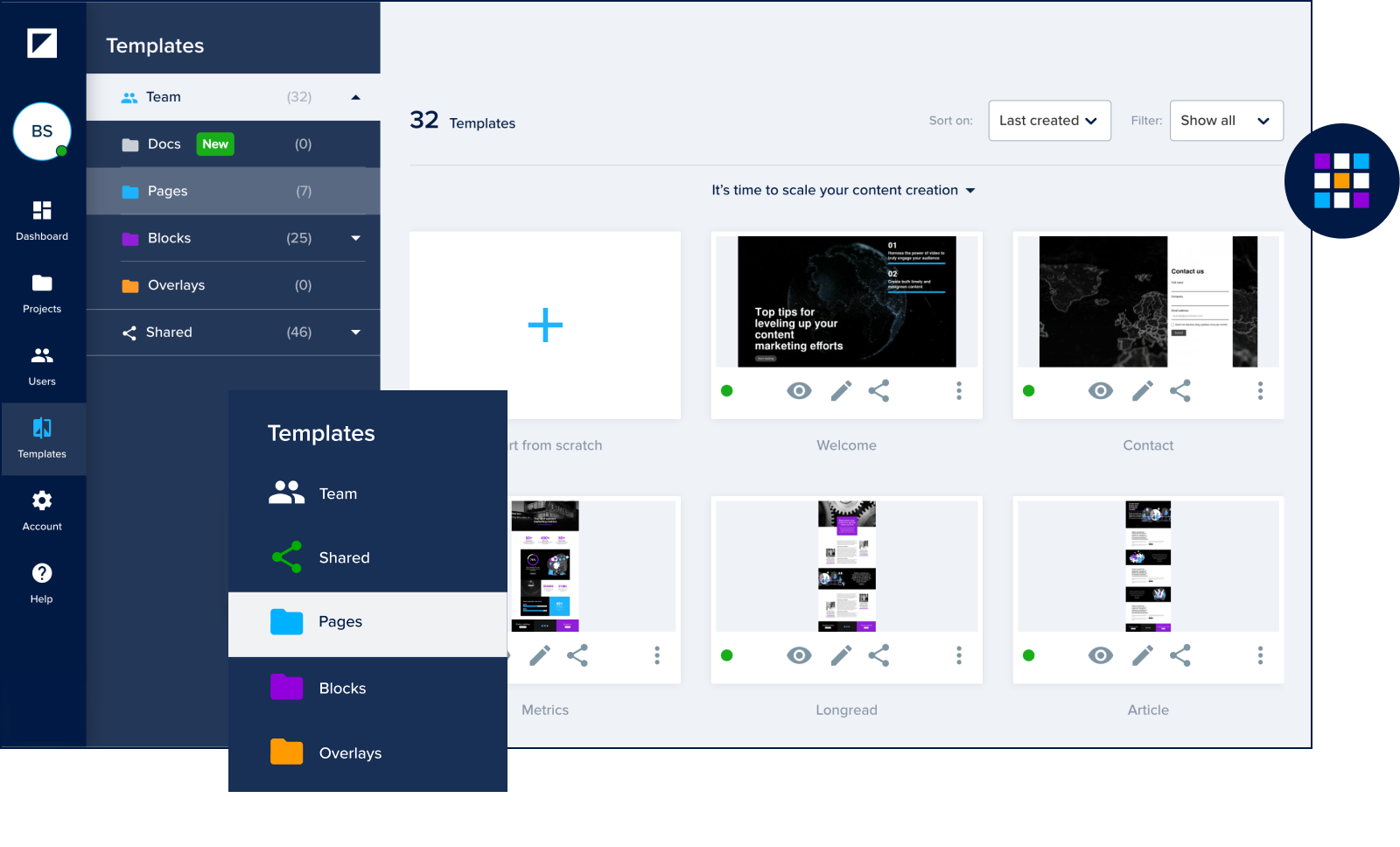 Foleon templating: Save, edit, customize and share your best designs